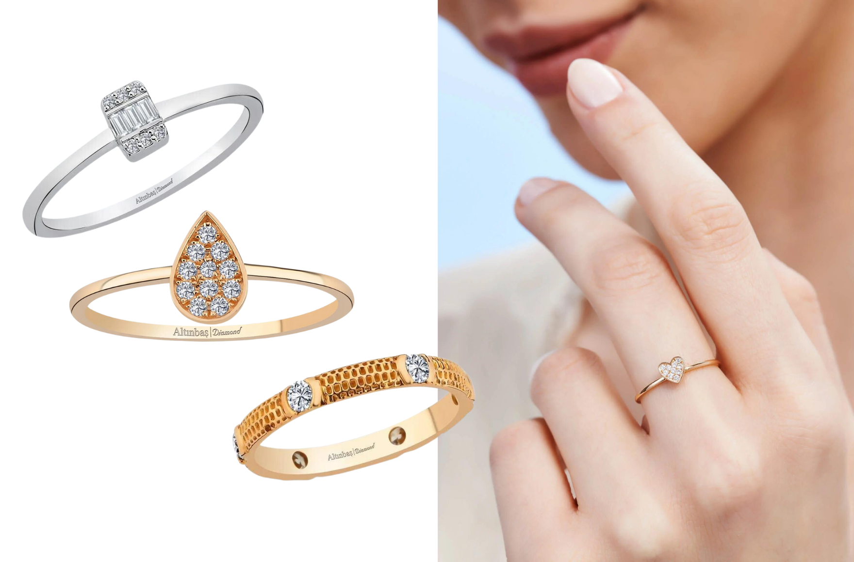 Altınbaş Signature Exclusively for Minimalist Diamond Rings | Altınbaş Life